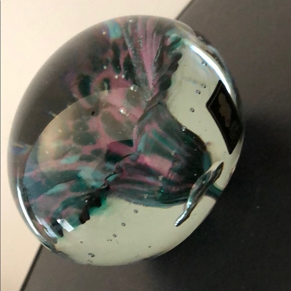 KERRY | Other | Kerry Hand Blown Irish Floral Paperweight | Poshmark